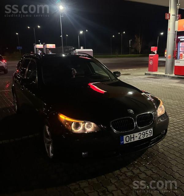 Black BMW 525 2005 in Ventspils, with an engine capacity of 2.50 L and mileage of 402 thousand km for 3200 €, photo 1 on AUTOMOTO.COM.LV