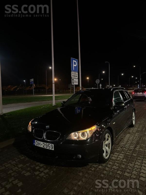 Black BMW 525 2005 in Ventspils, with an engine capacity of 2.50 L and mileage of 402 thousand km for 3200 €, photo 5 on AUTOMOTO.COM.LV