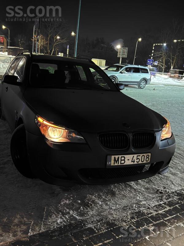 Black BMW 525 2005 in Rezekne, with an engine capacity of 2.50 L and mileage of 563 thousand km for 2650 €, photo 1 on AUTOMOTO.COM.LV
