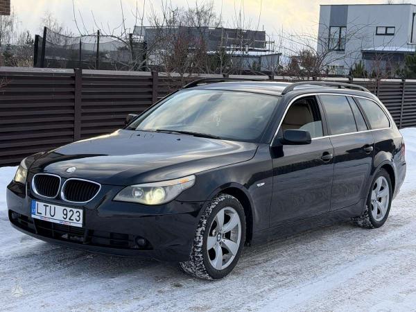 Black BMW 525 2005 in Vilnius, with an engine capacity of 2.50 L and mileage of 280 thousand km for 2800 €, photo 4 on AUTOMOTO.COM.LV
