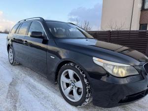 Black BMW 525 2005 in Vilnius, with an engine capacity of 2.50 L and mileage of 280 thousand km for 2800 €, photo 11 on AUTOMOTO.COM.LV