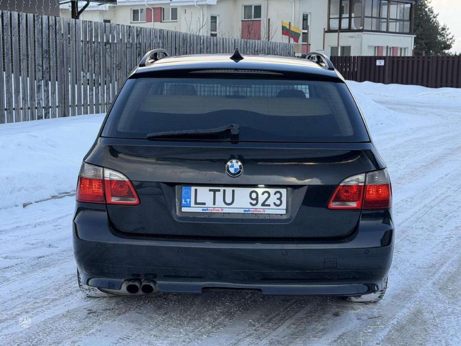Black BMW 525 2005 in Vilnius, with an engine capacity of 2.50 L and mileage of 280 thousand km for 2800 €, photo 15 on AUTOMOTO.COM.LV