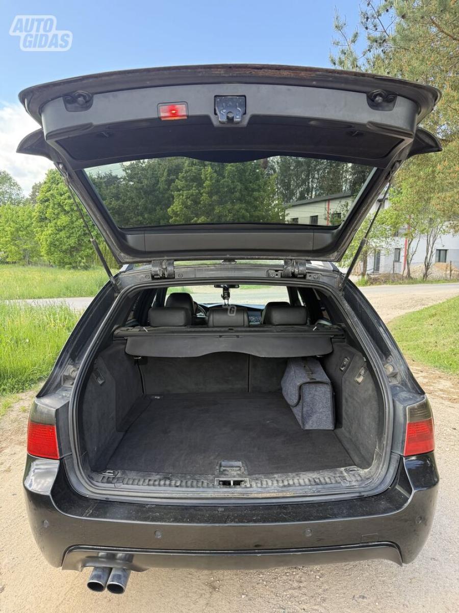 Melns BMW 525 2005 Viļņa, ar dzinēja tilpumu 3.00 L un nobraukumu 335 tūkst. km par 4500 €, foto 6 vietnē AUTOMOTO.COM.LV