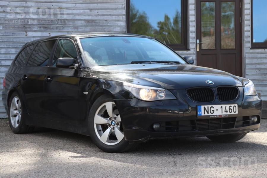 Black BMW 525 2005 in Valmiera, with an engine capacity of 2.50 L and mileage of 0 thousand km for 2700 €, photo 3 on AUTOMOTO.COM.LV