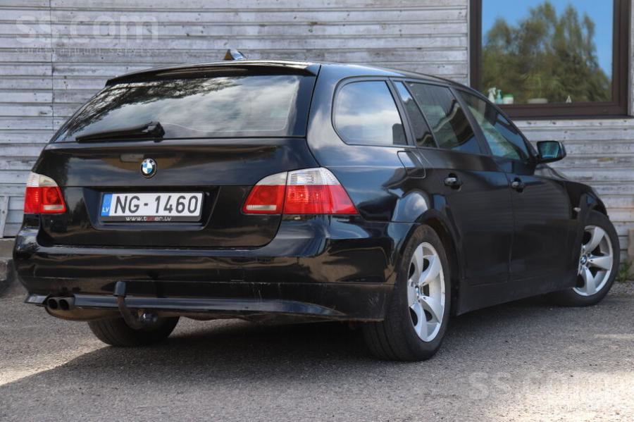 Black BMW 525 2005 in Valmiera, with an engine capacity of 2.50 L and mileage of 0 thousand km for 2700 €, photo 4 on AUTOMOTO.COM.LV