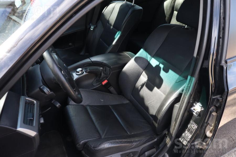 Black BMW 525 2005 in Valmiera, with an engine capacity of 2.50 L and mileage of 0 thousand km for 2700 €, photo 11 on AUTOMOTO.COM.LV