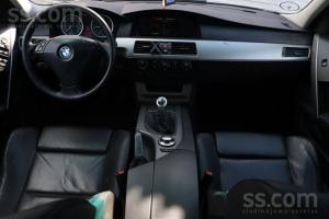 Black BMW 525 2005 in Valmiera, with an engine capacity of 2.50 L and mileage of 0 thousand km for 2700 €, photo 12 on AUTOMOTO.COM.LV