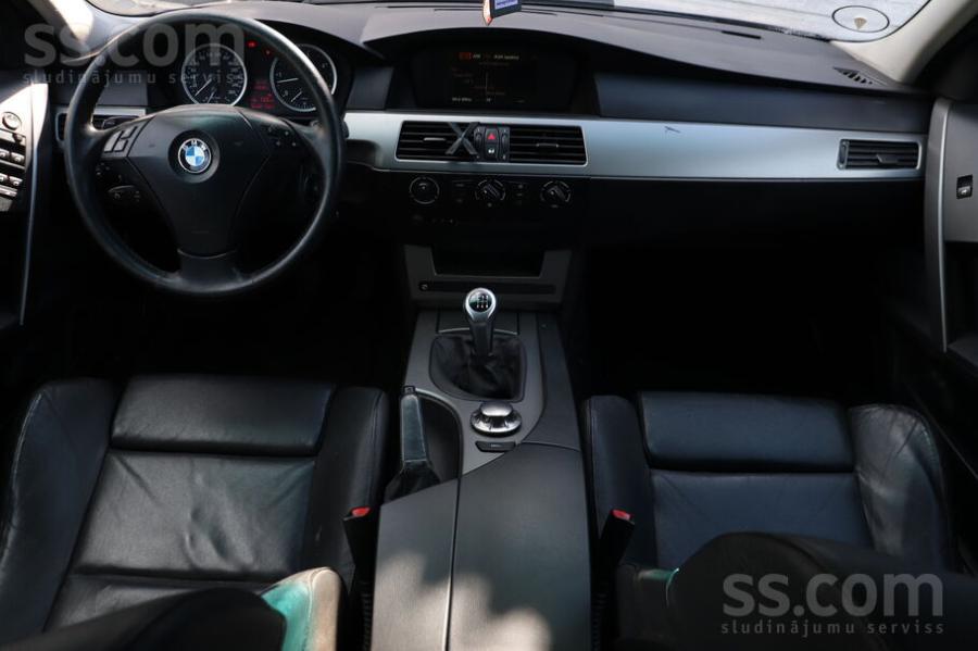 Black BMW 525 2005 in Valmiera, with an engine capacity of 2.50 L and mileage of 0 thousand km for 2700 €, photo 12 on AUTOMOTO.COM.LV