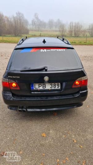 Melns BMW 525 2005 Šilalė, ar dzinēja tilpumu 2.50 L un nobraukumu 400 tūkst. km par 2000 €, foto 4 vietnē AUTOMOTO.COM.LV