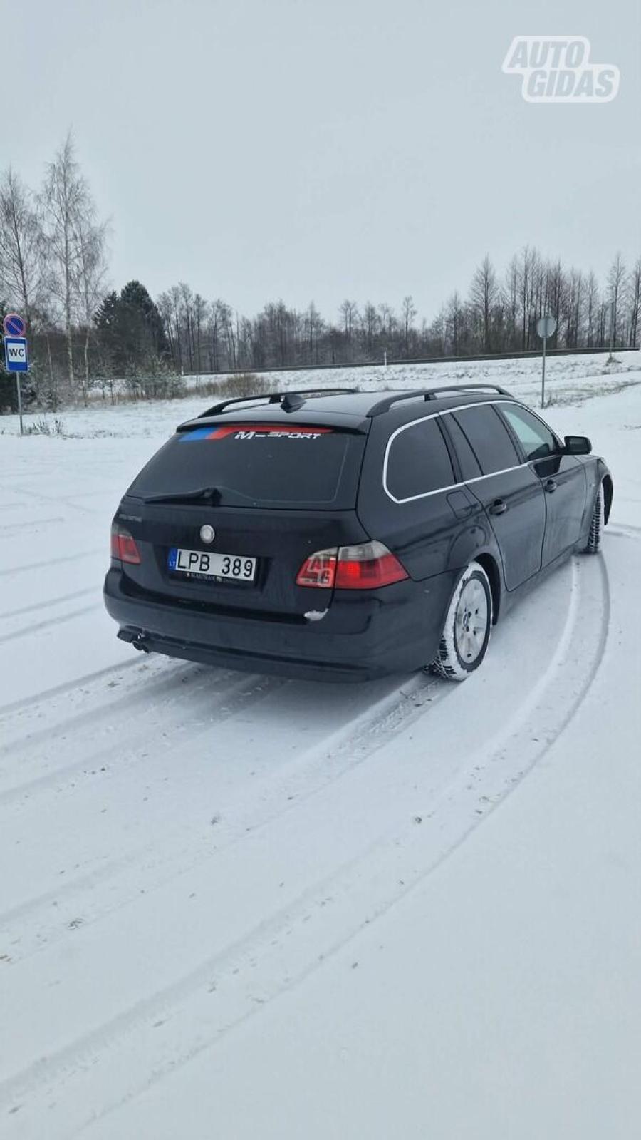 Melns BMW 525 2005 Šilalė, ar dzinēja tilpumu 2.50 L un nobraukumu 400 tūkst. km par 2000 €, foto 13 vietnē AUTOMOTO.COM.LV