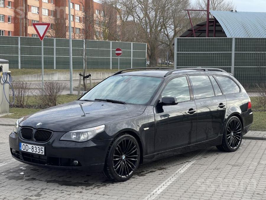 Черный БМВ 525 2005 в Лиепая, объемом двигателя 2.50 л и пробегом 390 тыс. км за 2950 €, фото 1 на AUTOMOTO.COM.LV