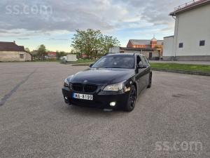 Melns BMW 525 2005 Rēzekne, ar dzinēja tilpumu 2.50 L un nobraukumu 390 tūkst. km par 3500 €, foto  vietnē AUTOMOTO.COM.LV