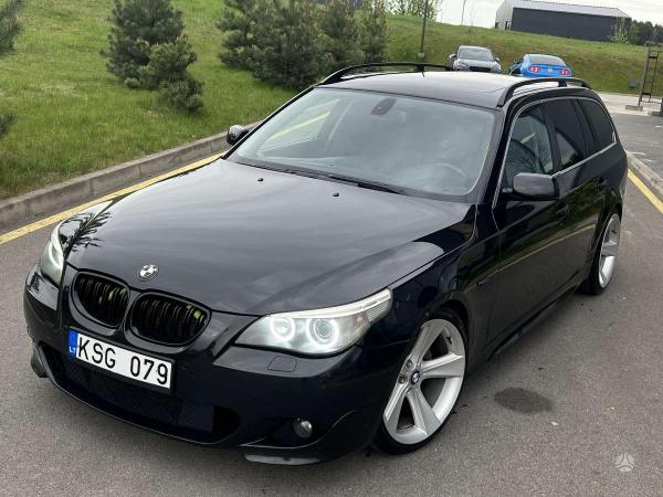 Black BMW 525 2005 in Kaunas, with an engine capacity of 2.50 L and mileage of 500 thousand km for 3350 €, photo 1 on AUTOMOTO.COM.LV