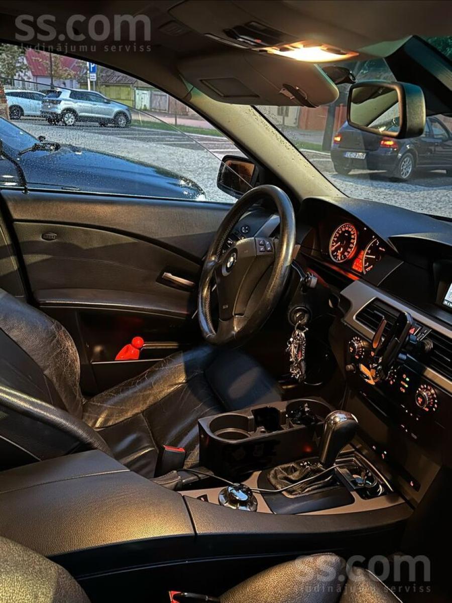 Melns BMW 525 2005 Ventspils, ar dzinēja tilpumu 2.50 L un nobraukumu 423 tūkst. km par 2600 €, foto 7 vietnē AUTOMOTO.COM.LV