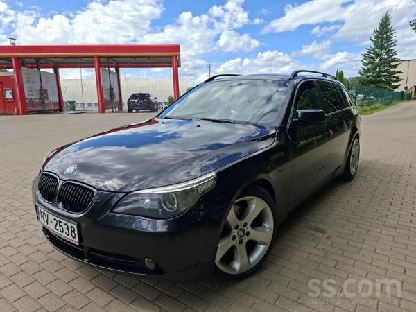 Black BMW 525 2005 in Talsi, with an engine capacity of 2.50 L and mileage of 419 thousand km for 3300 €, photo 1 on AUTOMOTO.COM.LV