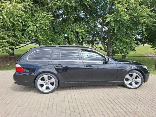 Black BMW 525 2005 in Talsi, with an engine capacity of 2.50 L and mileage of 419 thousand km for 3300 €, photo 4 on AUTOMOTO.COM.LV