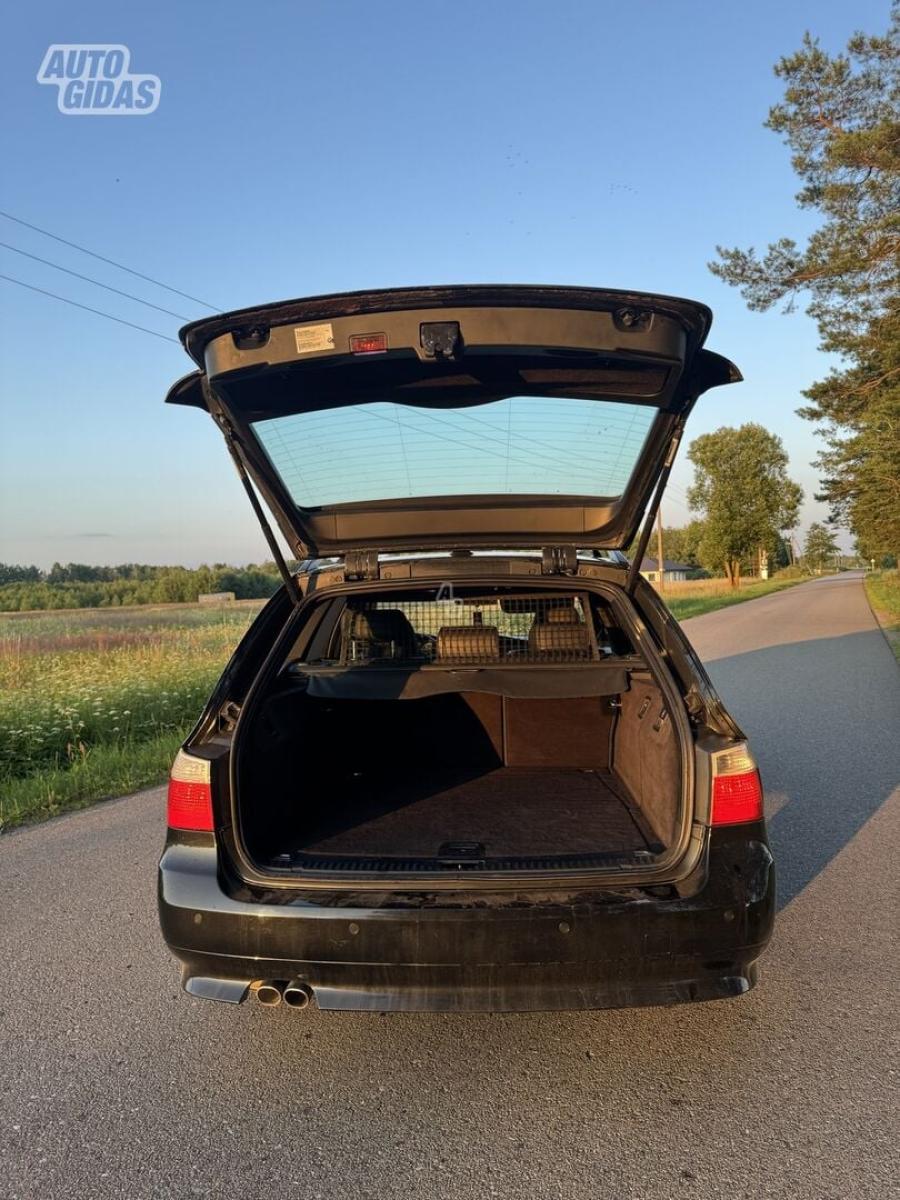 Black BMW 525 2005 in Vilnius, with an engine capacity of 2.50 L and mileage of 320 thousand km for 2550 €, photo 5 on AUTOMOTO.COM.LV