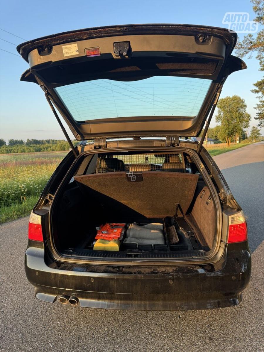Black BMW 525 2005 in Vilnius, with an engine capacity of 2.50 L and mileage of 320 thousand km for 2550 €, photo 6 on AUTOMOTO.COM.LV