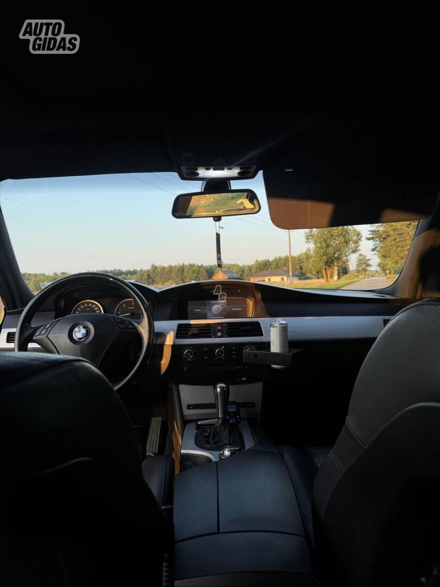 Black BMW 525 2005 in Vilnius, with an engine capacity of 2.50 L and mileage of 320 thousand km for 2550 €, photo 7 on AUTOMOTO.COM.LV