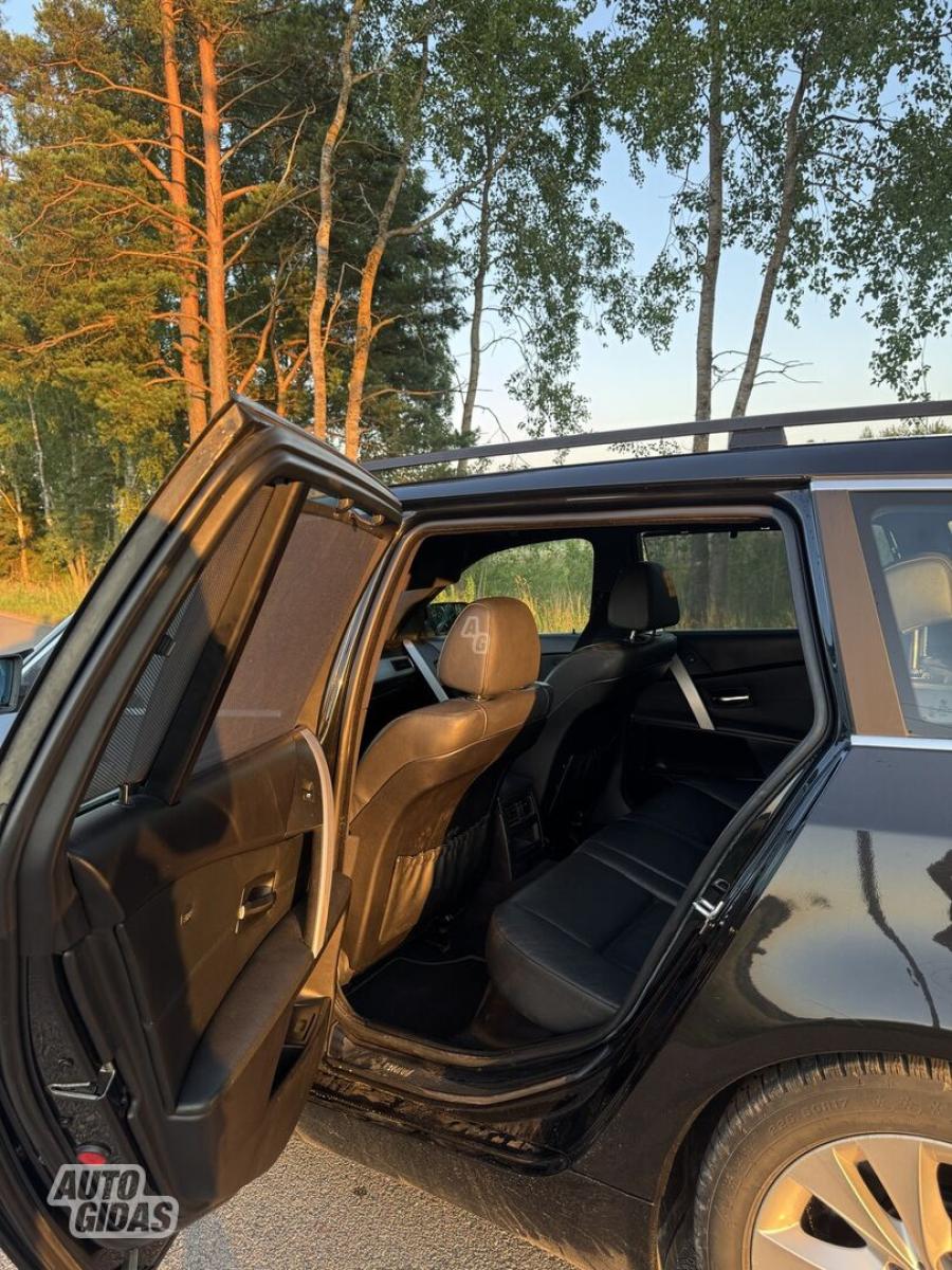 Black BMW 525 2005 in Vilnius, with an engine capacity of 2.50 L and mileage of 320 thousand km for 2550 €, photo 9 on AUTOMOTO.COM.LV