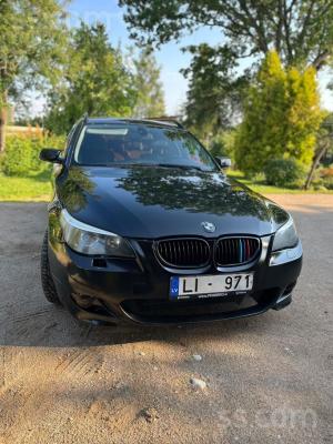 Melns BMW 525 2005 Saldus, ar dzinēja tilpumu 2.50 L un nobraukumu 408 tūkst. km par 2499 €, foto  vietnē AUTOMOTO.COM.LV