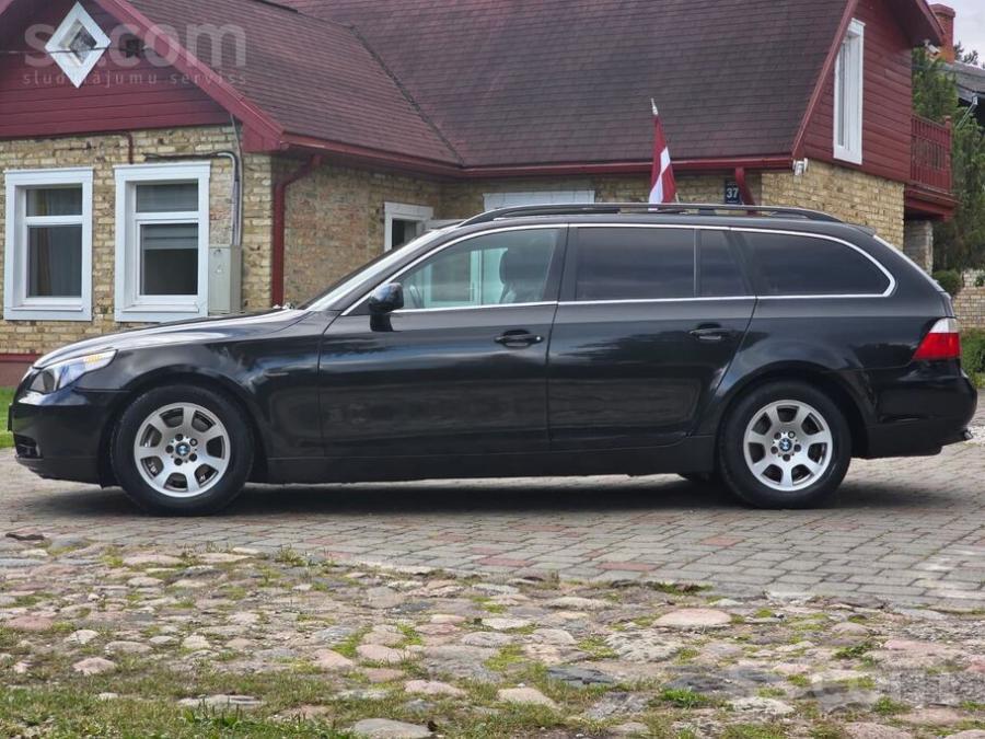 Black BMW 525 2005 in Riga, with an engine capacity of 2.50 L and mileage of 336 thousand km for 2950 €, photo 3 on AUTOMOTO.COM.LV