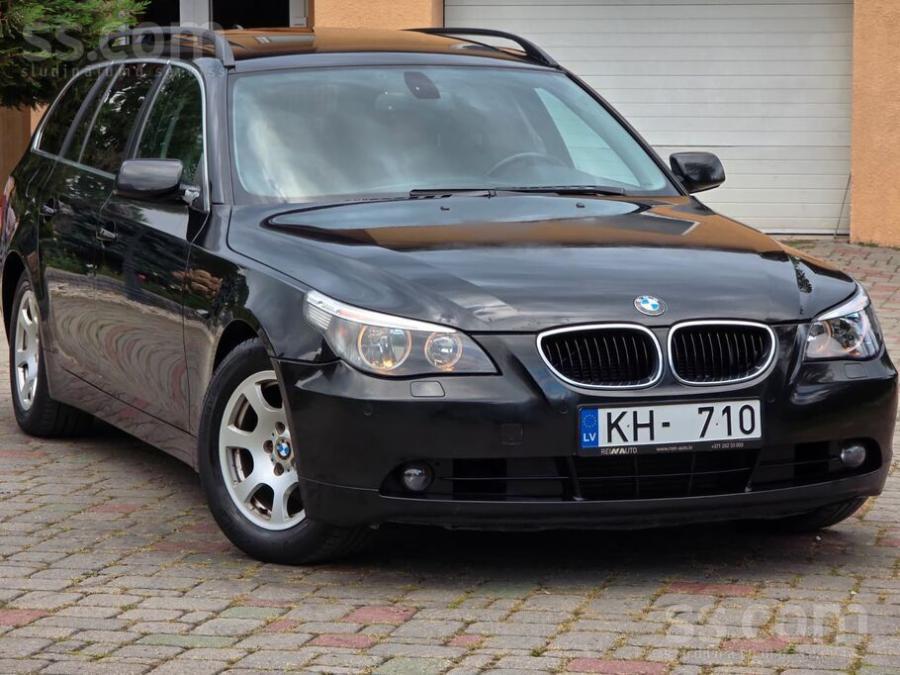 Black BMW 525 2005 in Riga, with an engine capacity of 2.50 L and mileage of 336 thousand km for 2950 €, photo 8 on AUTOMOTO.COM.LV