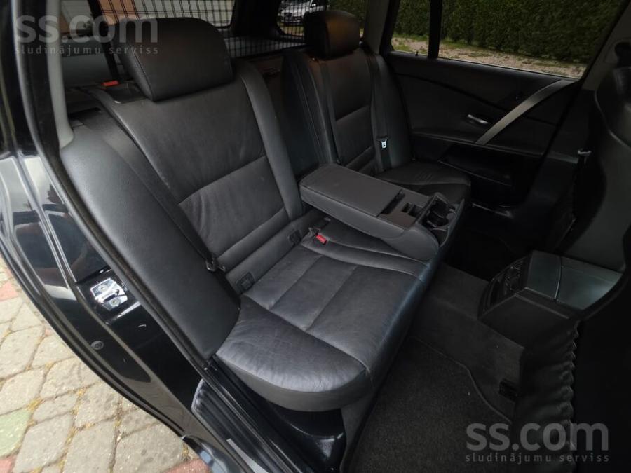 Black BMW 525 2005 in Riga, with an engine capacity of 2.50 L and mileage of 336 thousand km for 2950 €, photo 18 on AUTOMOTO.COM.LV