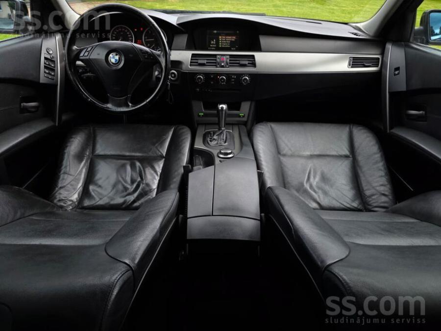 Black BMW 525 2005 in Riga, with an engine capacity of 2.50 L and mileage of 336 thousand km for 2950 €, photo 23 on AUTOMOTO.COM.LV