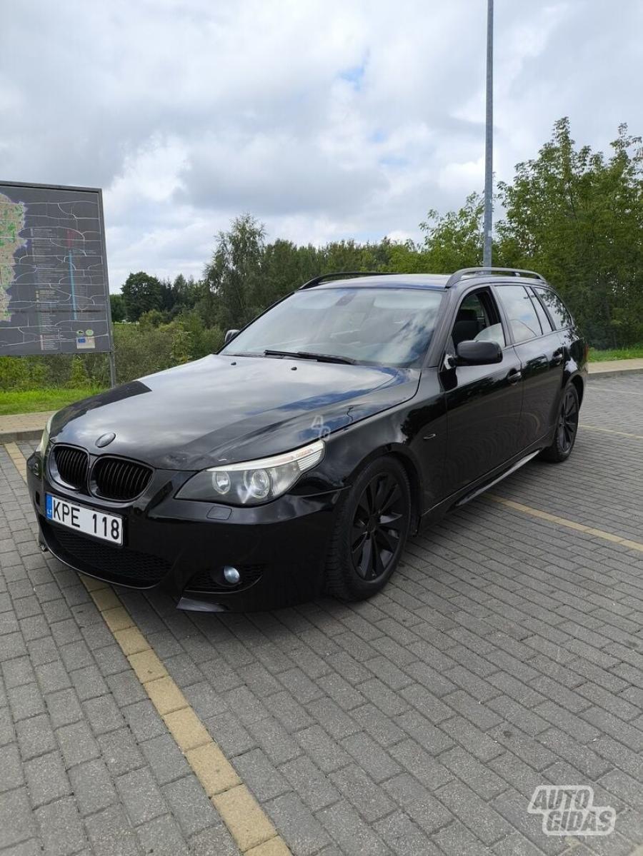Black BMW 525 2005 in Anyksciai, with an engine capacity of 2.50 L and mileage of 450 thousand km for 2750 €, photo 1 on AUTOMOTO.COM.LV