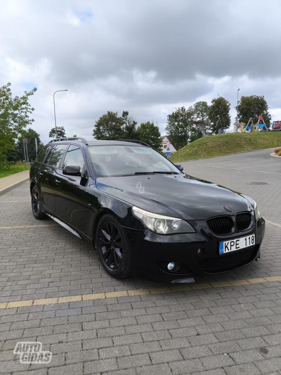 Black BMW 525 2005 in Anyksciai, with an engine capacity of 2.50 L and mileage of 450 thousand km for 2750 €, photo 3 on AUTOMOTO.COM.LV