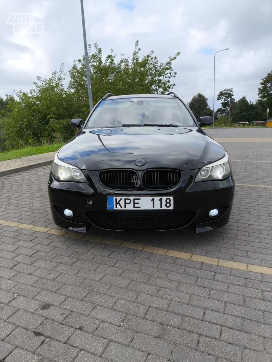 Black BMW 525 2005 in Anyksciai, with an engine capacity of 2.50 L and mileage of 450 thousand km for 2750 €, photo 4 on AUTOMOTO.COM.LV