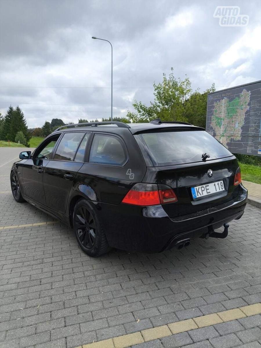 Black BMW 525 2005 in Anyksciai, with an engine capacity of 2.50 L and mileage of 450 thousand km for 2750 €, photo 5 on AUTOMOTO.COM.LV