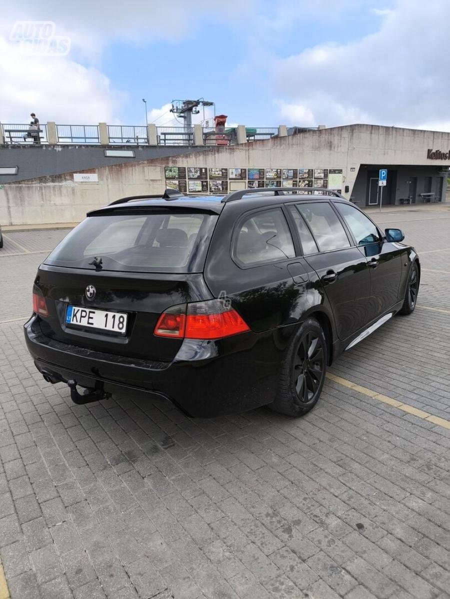 Black BMW 525 2005 in Anyksciai, with an engine capacity of 2.50 L and mileage of 450 thousand km for 2750 €, photo 6 on AUTOMOTO.COM.LV