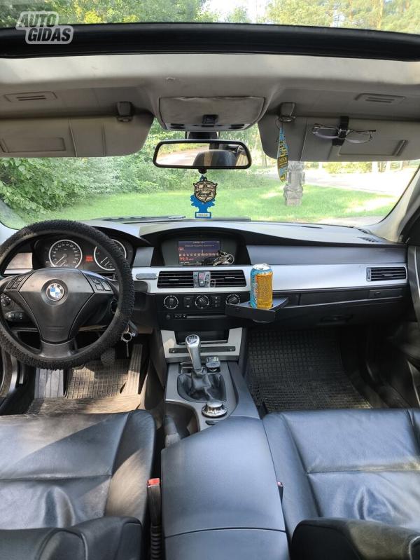 Black BMW 525 2005 in Anyksciai, with an engine capacity of 2.50 L and mileage of 450 thousand km for 2750 €, photo 9 on AUTOMOTO.COM.LV