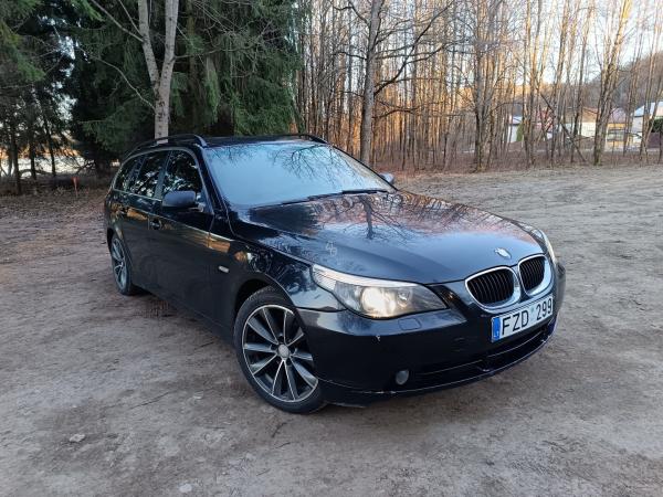 Black BMW 525 2005 in Kaunas, with an engine capacity of 2.50 L and mileage of 478 thousand km for 2000 €, photo 1 on AUTOMOTO.COM.LV