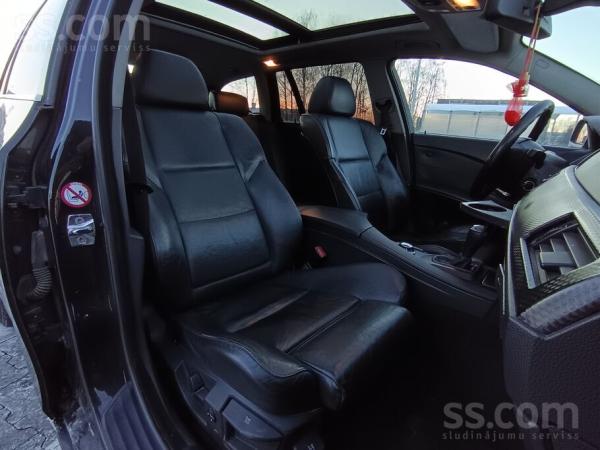 Melns BMW 525 2005 Rīga, ar dzinēja tilpumu 2.50 L un nobraukumu 331 tūkst. km par 2300 €, foto 6 vietnē AUTOMOTO.COM.LV