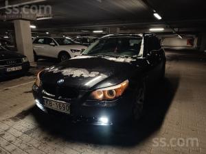 Black BMW 525 2005 in Riga, with an engine capacity of 2.50 L and mileage of 331 thousand km for 2300 €, photo 9 on AUTOMOTO.COM.LV