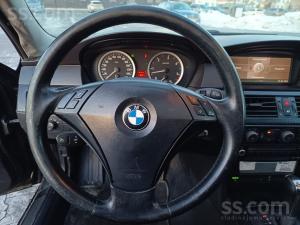 Black BMW 525 2005 in Riga, with an engine capacity of 2.50 L and mileage of 331 thousand km for 2300 €, photo 14 on AUTOMOTO.COM.LV