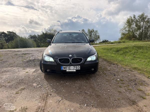 Black BMW 525 2005 in Silute, with an engine capacity of 2.50 L and mileage of 493 thousand km for 3500 €, photo 6 on AUTOMOTO.COM.LV