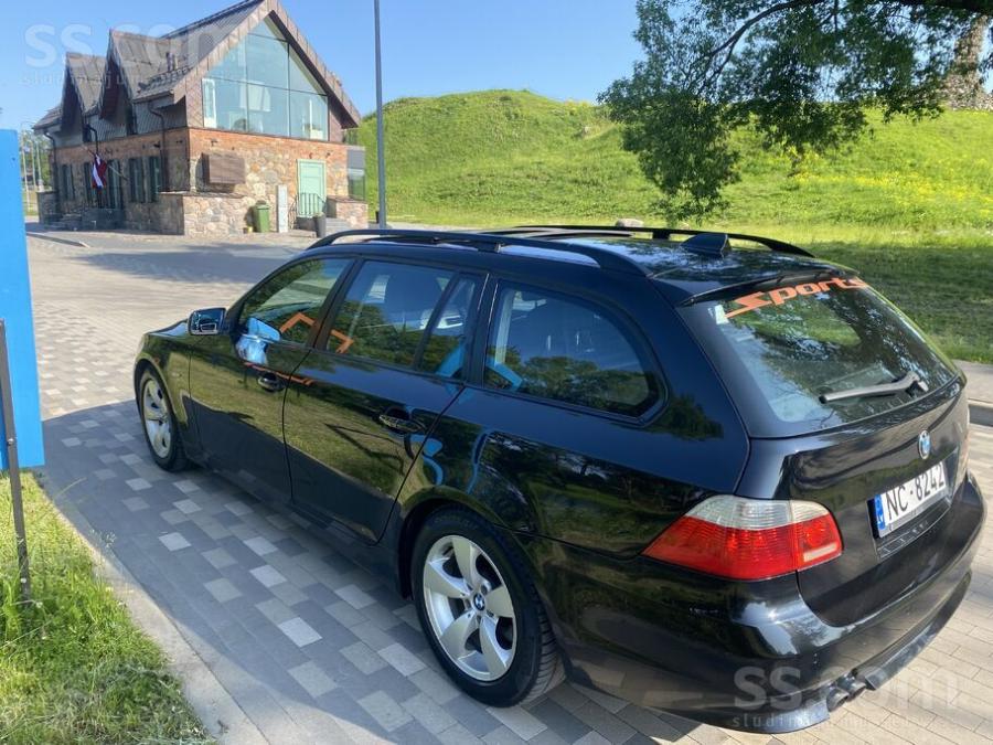 Black BMW 525 2006 in Rezekne, with an engine capacity of 2.50 L and mileage of 234 thousand km for 3950 €, photo 6 on AUTOMOTO.COM.LV