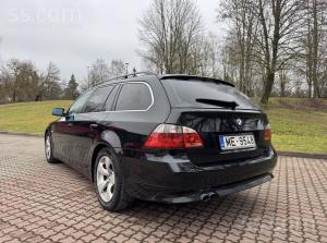 Black BMW 525 2006 in Riga, with an engine capacity of 2.50 L and mileage of 354 thousand km for 3990 €, photo 2 on AUTOMOTO.COM.LV