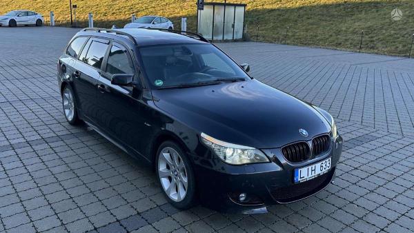 Black BMW 525 2006 in Klaipeda, with an engine capacity of 2.50 L and mileage of 404 thousand km for 3300 €, photo 6 on AUTOMOTO.COM.LV