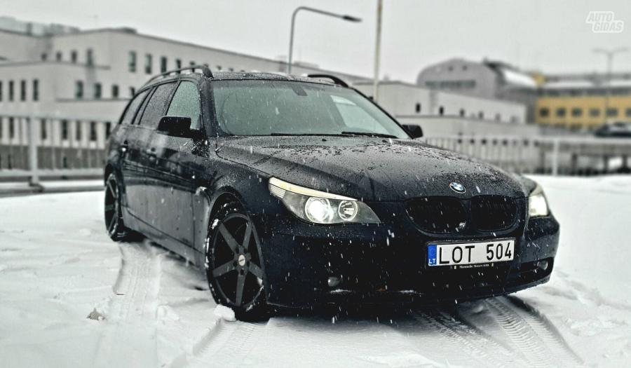 Melns BMW 525 2006 Viļņa, ar dzinēja tilpumu 2.50 L un nobraukumu 400 tūkst. km par 2650 €, foto 1 vietnē AUTOMOTO.COM.LV