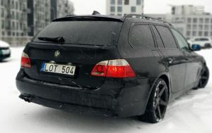 Black BMW 525 2006 in Vilnius, with an engine capacity of 2.50 L and mileage of 300 thousand km for 2650 €, photo 3 on AUTOMOTO.COM.LV