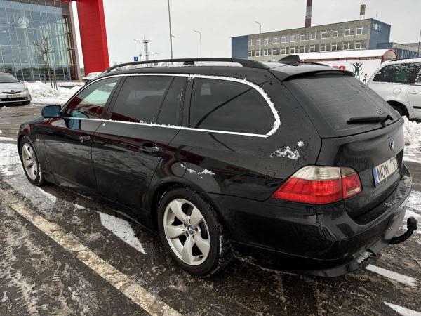 Black BMW 525 2006 in Kaunas, with an engine capacity of 2.50 L and mileage of 424 thousand km for 3000 €, photo 6 on AUTOMOTO.COM.LV