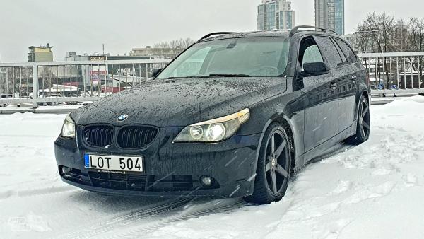 Black BMW 525 2006 in Vilnius, with an engine capacity of 2.50 L and mileage of 300 thousand km for 2599 €, photo 4 on AUTOMOTO.COM.LV