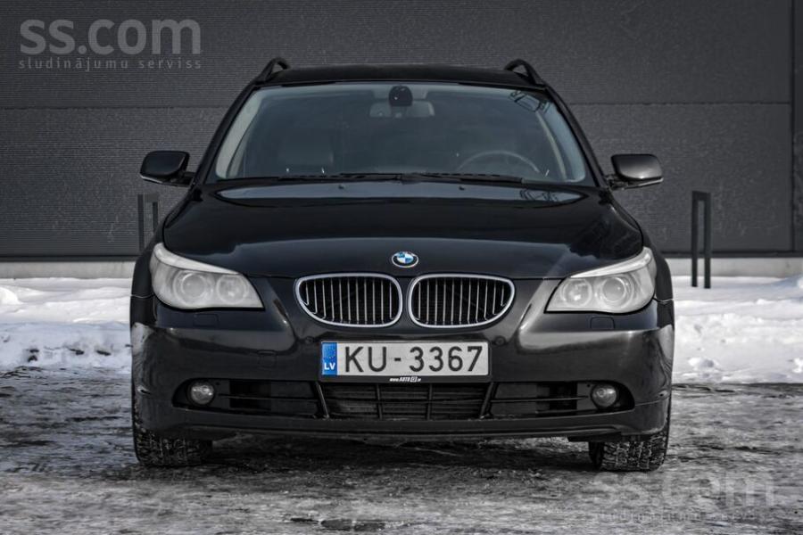Black BMW 525 2006 in Riga, with an engine capacity of 2.50 L and mileage of 0 thousand km for 3952 €, photo 2 on AUTOMOTO.COM.LV