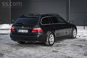 Black BMW 525 2006 in Riga, with an engine capacity of 2.50 L and mileage of 0 thousand km for 3952 €, photo 4 on AUTOMOTO.COM.LV