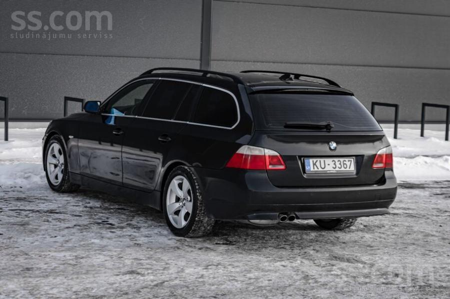 Black BMW 525 2006 in Riga, with an engine capacity of 2.50 L and mileage of 0 thousand km for 3952 €, photo 6 on AUTOMOTO.COM.LV